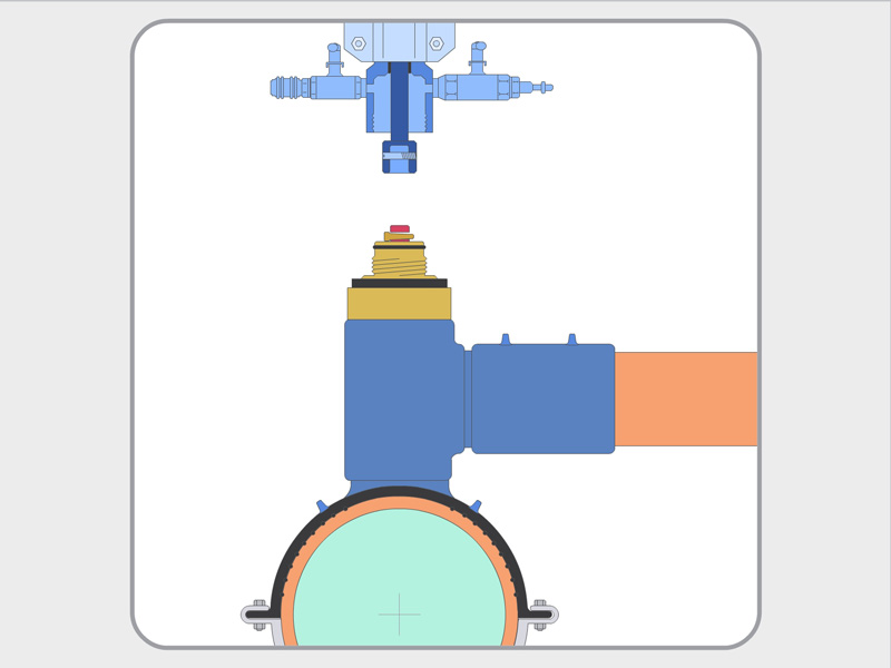 SUPRAFLOW Tapping-TEE – dorovogel